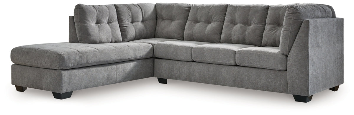 MARLETON GRAY LAF CORNER CHAISE/RAF FULL SOFA SLEEPER – BoxDrop Direct