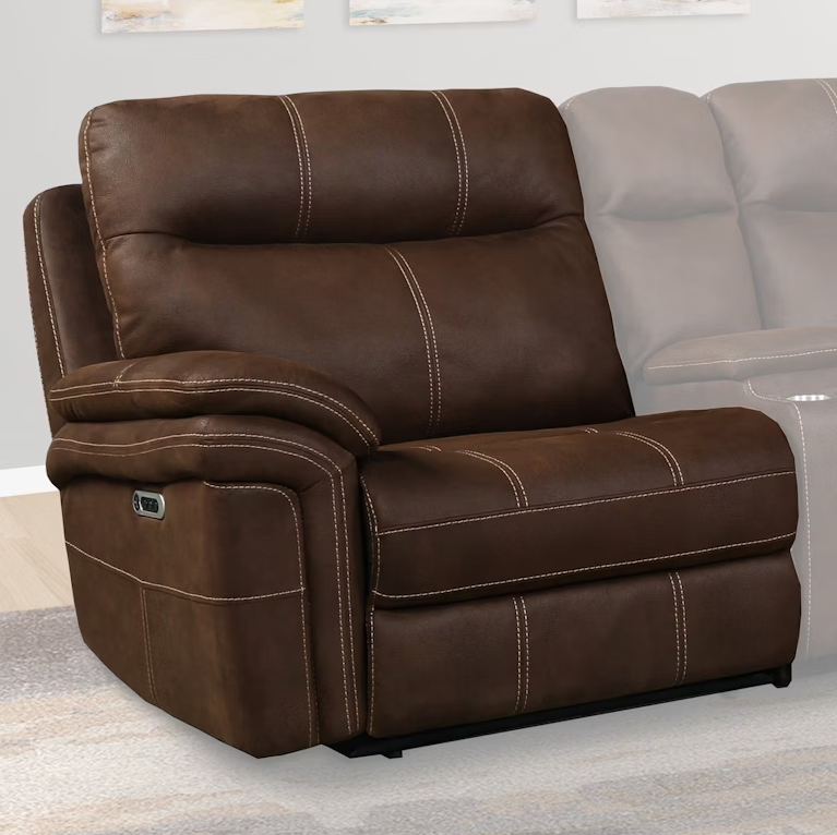 MASON DARK KAHLUA (Sectional) Power Left Arm Facing Recliner – BoxDrop ...